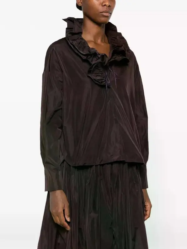 SUSANNE BOMMER Ruffled-collar Shirt
