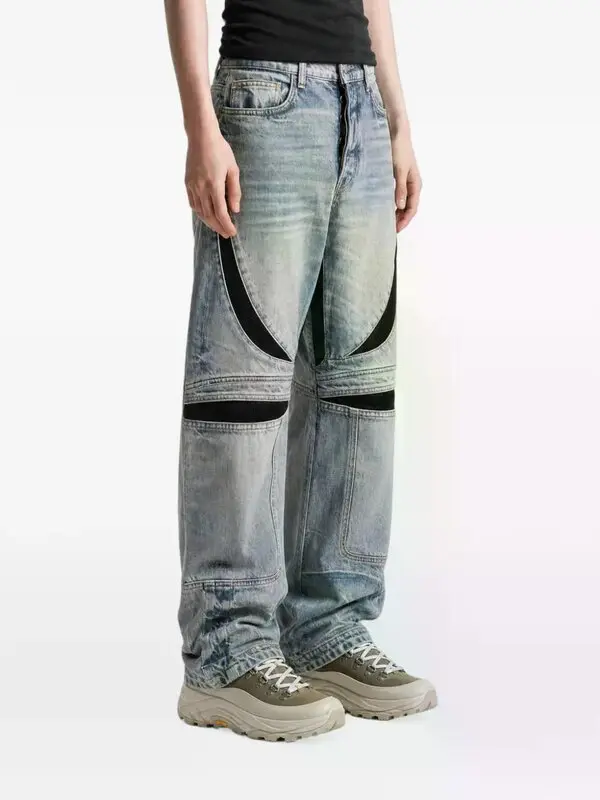 Amiri Panelled Distressed Jeans