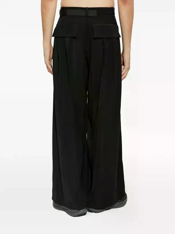 Sacai Belted Wide-leg Trousers