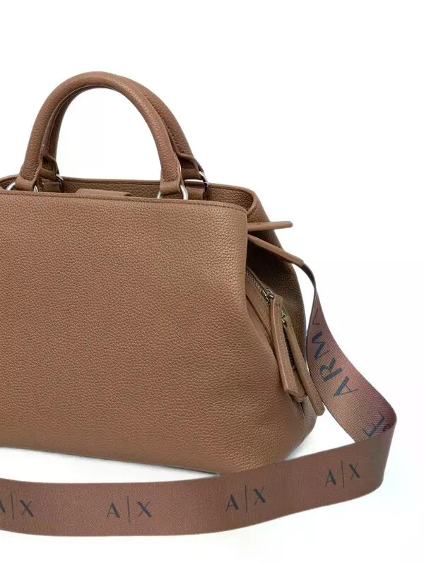 Armani Exchange Logo Plaque Tote Bag