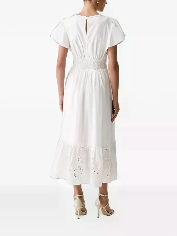 MORGAN Broderie Anglaise Tiered Midi Dress