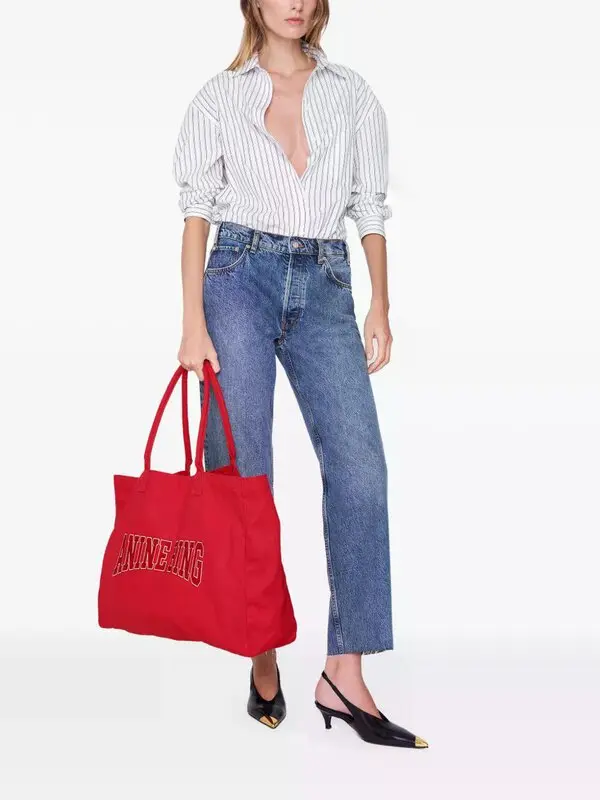 ANINE BING Leo Canvas Tote