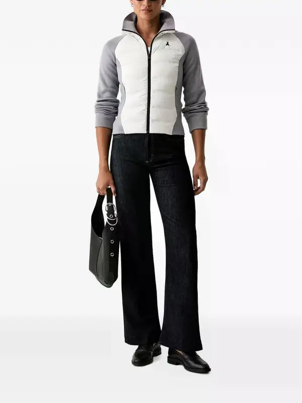 Patrizia Pepe Quilted Panelled Jacket - White