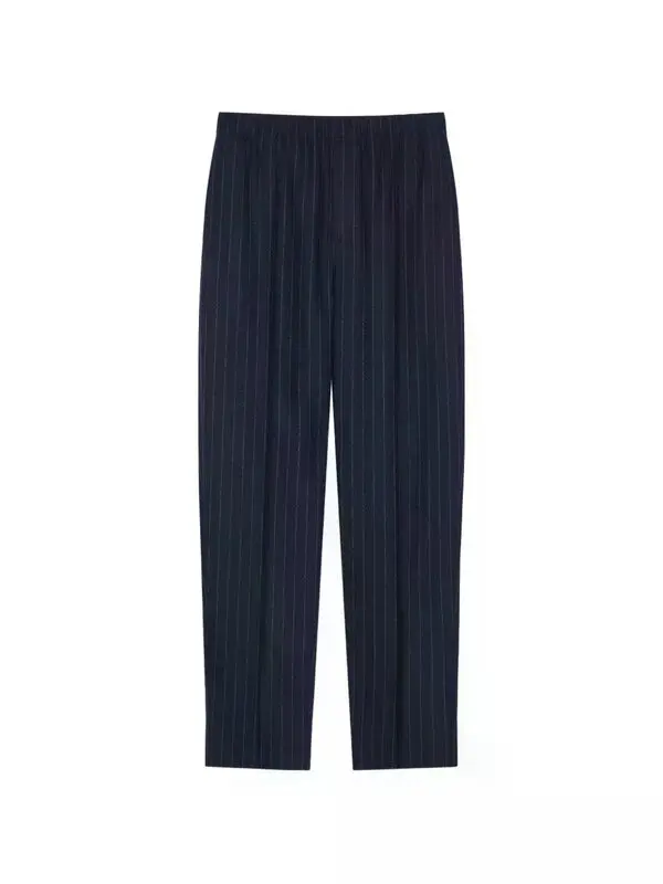 Givenchy Couture Seam Pinstripe Tailored Trousers - Blue