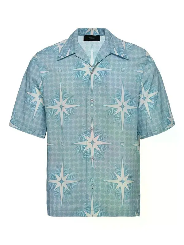 Amiri Star-print Short-sleeve Shirt