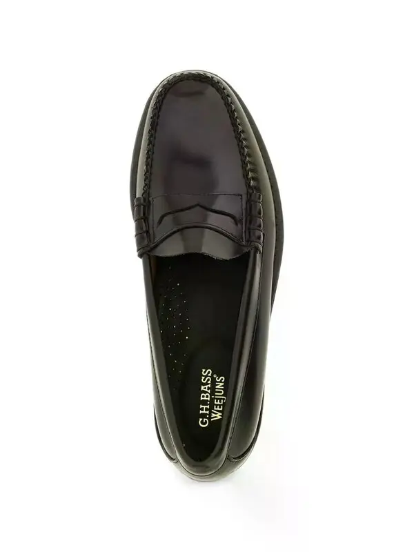 G.H.BASS Larson Beefroll Stitch Leather Loafers - Brown