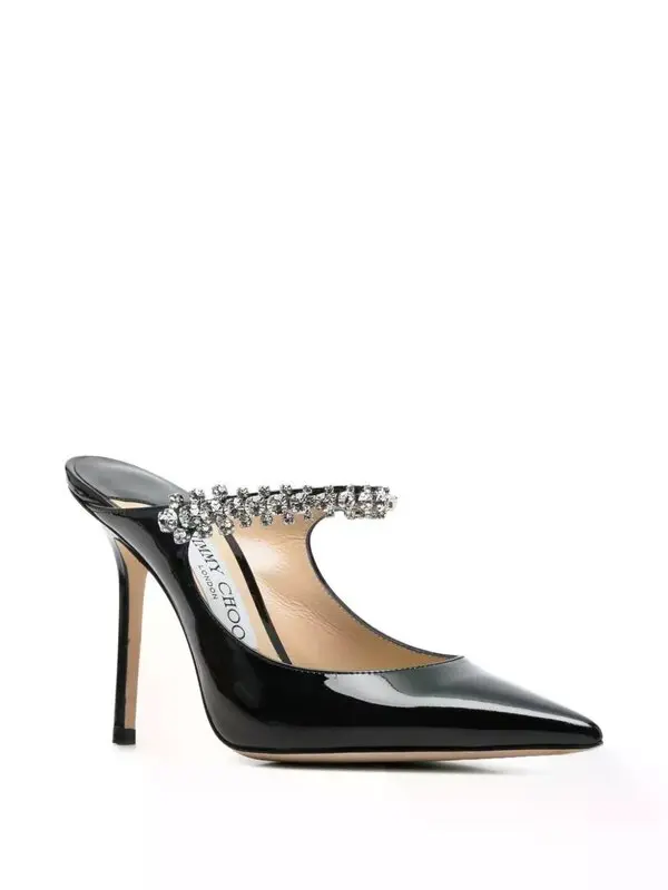 JIMMY CHOO Bing Crystal-embellished Mules