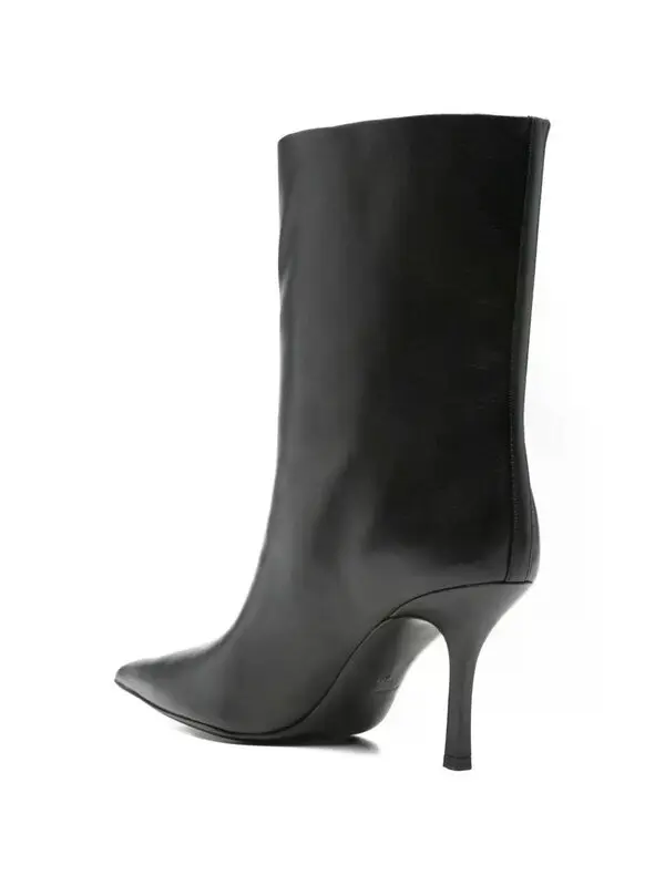 ALEXANDER WANG Delphine Logo-embossed Ankle Boots