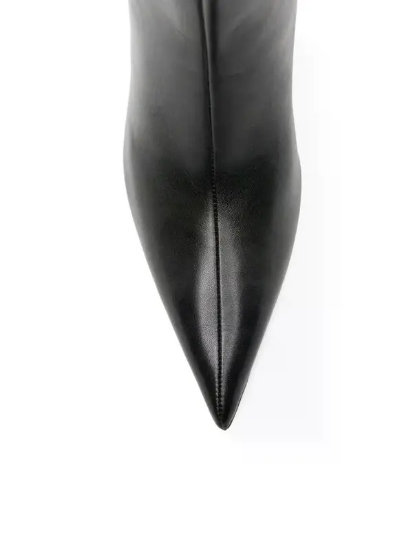 ALEXANDER WANG Delphine Logo-embossed Ankle Boots