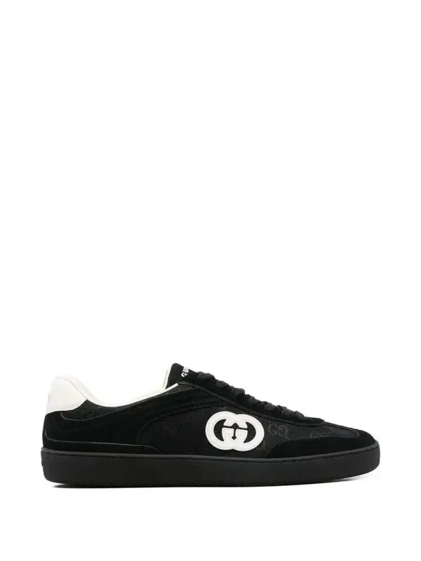Gucci Gg Monogram Lace-up Sneakers