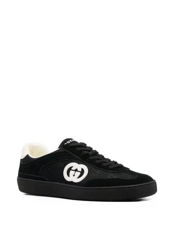 Gucci Gg Monogram Lace-up Sneakers