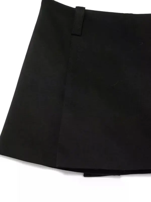 Miu Miu Logo-plaque Pleated Mini Skirt
