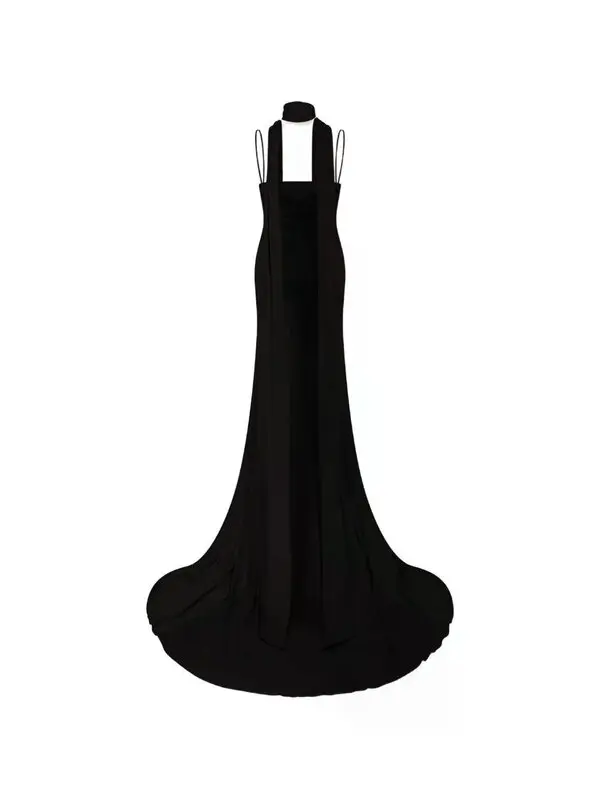 Dsquared2 Halterneck Jersey Maxi Dress