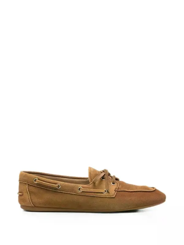 Miu Miu Suede Boat Shoes