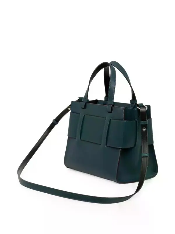 Armani Exchange Logo Plaque Buckled Tote Bag