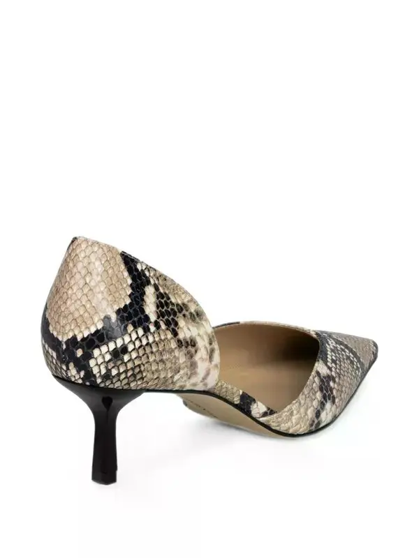 Victoria Beckham D'orsay Snake-print Pumps