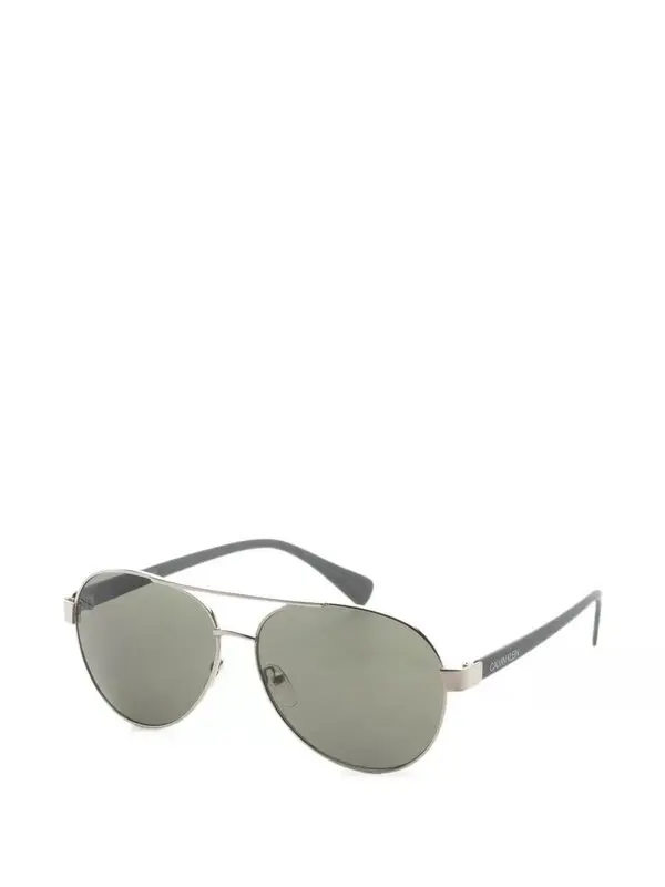 Calvin Klein Pilot-frame Sunglasses - Silver
