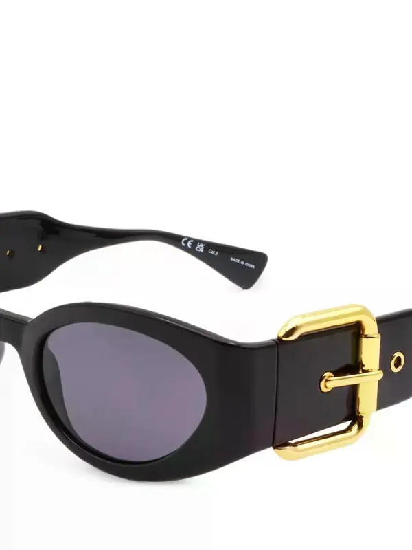 Moschino Buckle-detail Geometric-frame Sunglasses