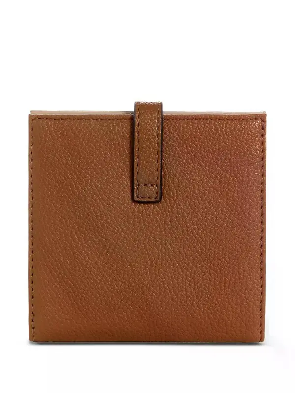 Guess Laurel Pebbled Card Case - Brown