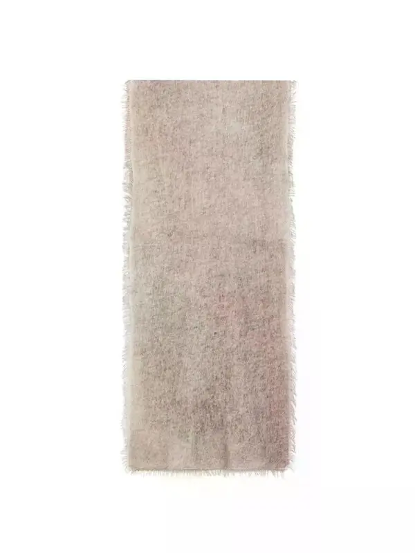 Avant Toi Fringed-edge Cashmere Scarf - Neutrals