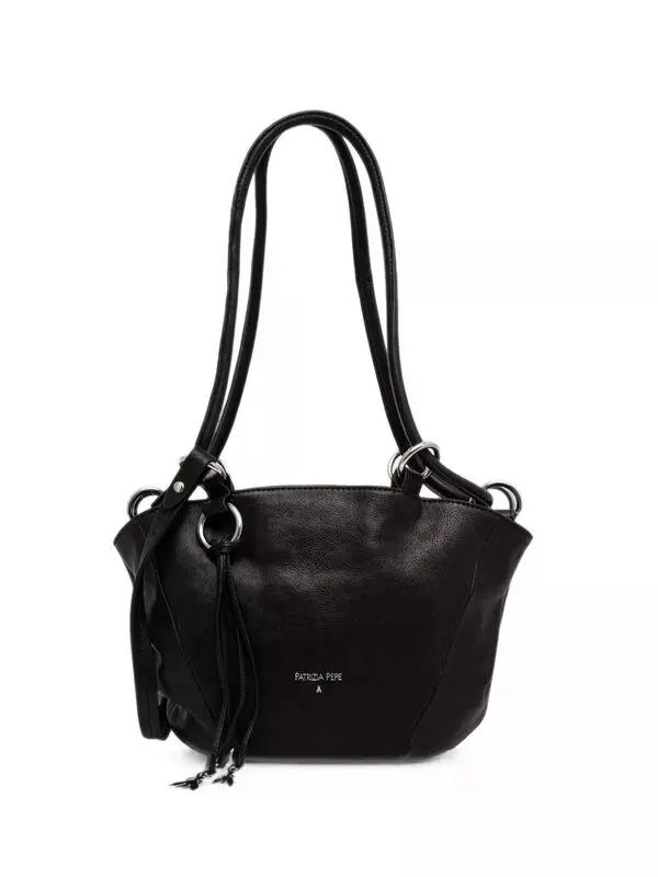 Patrizia Pepe Calf Leather Tote Bag - Black