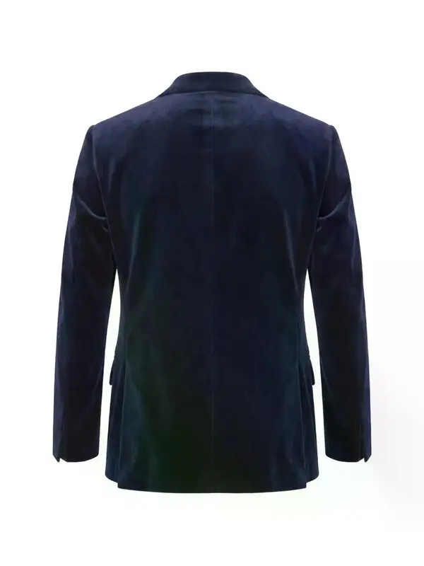 LARDINI Velvet Peak-lapel Blazer