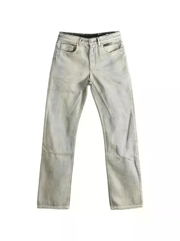 Rick Owens Faded Straight-leg Jeans - Grey