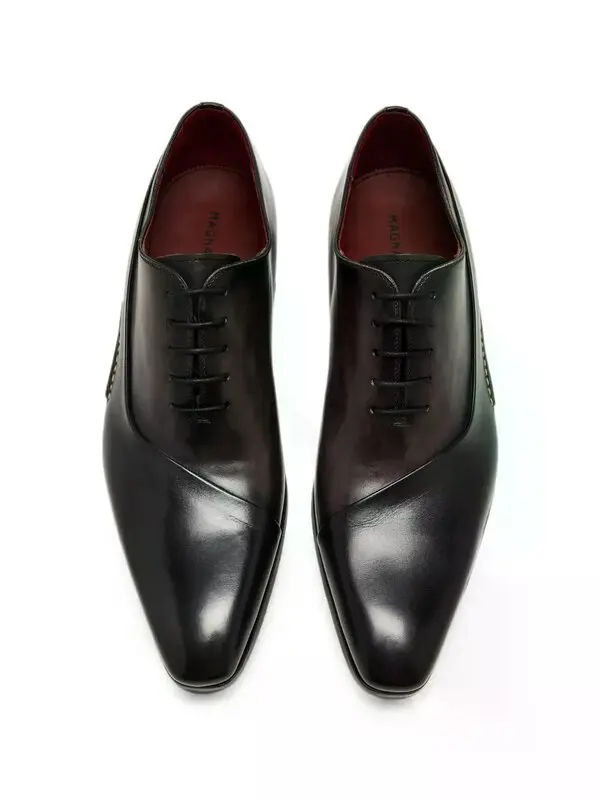 Magnanni Panelled Leather Lace-up Shoes