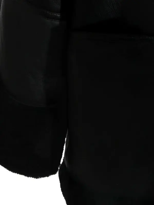 TOTEME Shearling-trimmed Leather Jacket