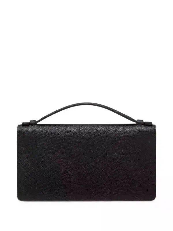 Valentino Garavani Vlogo Signature Grainy Calfskin Wallet With Chain - Black
