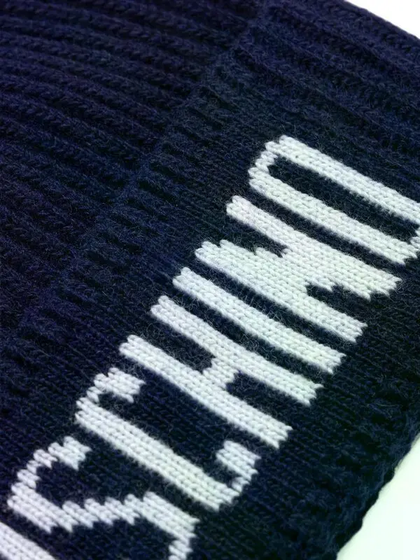 Moschino Logo-embellishment Ribbed-knit Beanie Hat