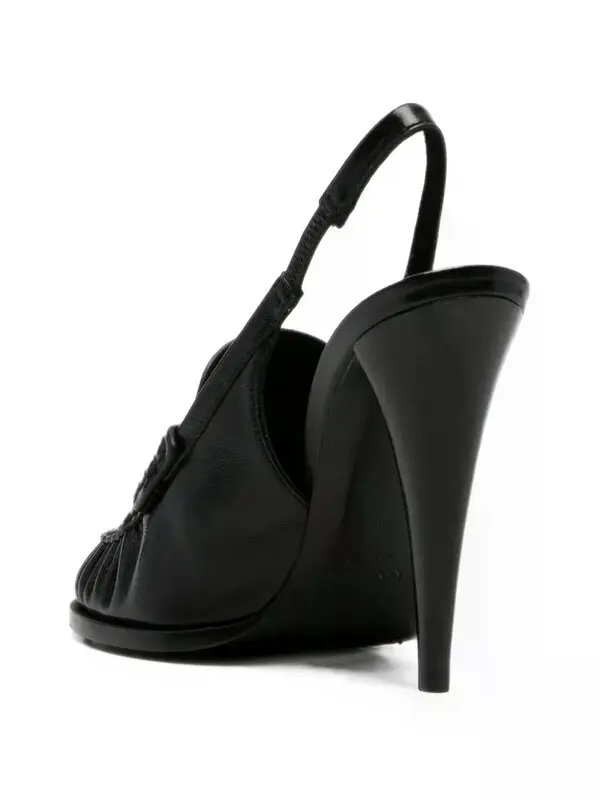 Saint Laurent Leather Le Loafer Slingback Pumps