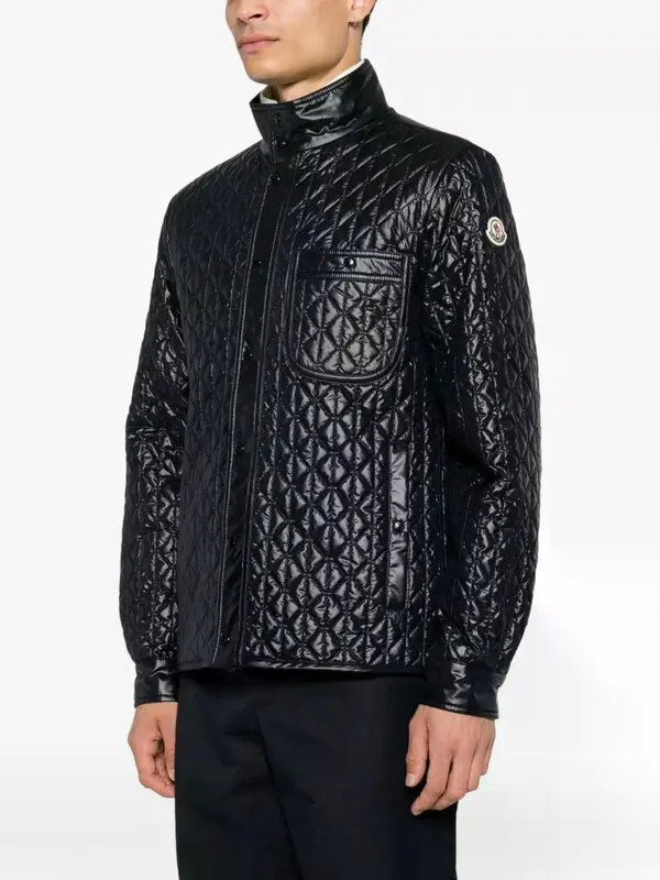 Moncler Quilted-finish Logo-patch Jacket