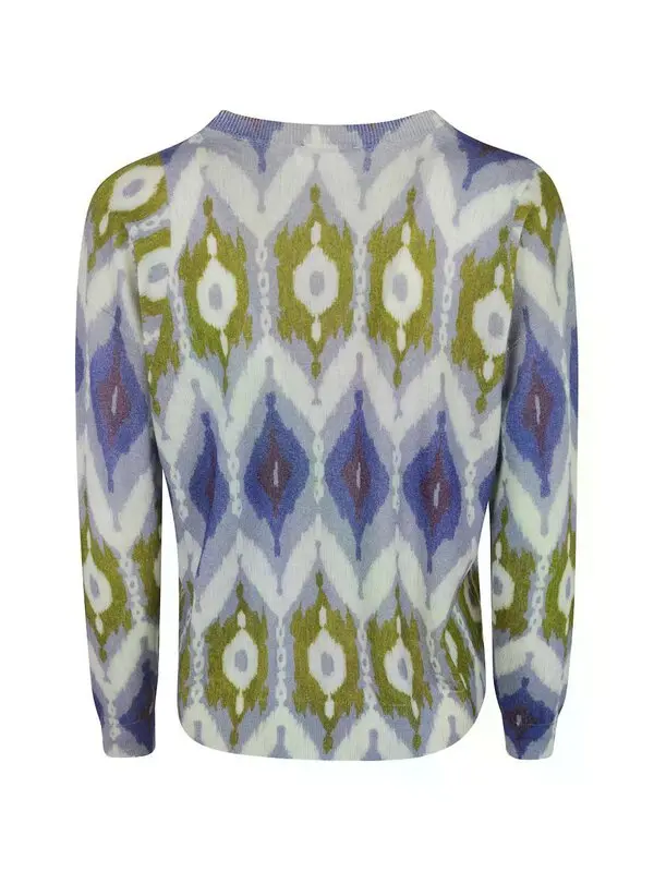 IN BED WITH YOU Abstract-print V-neck Sweater