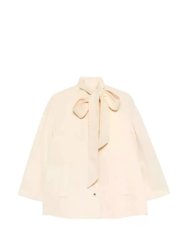 Zimmermann Valiant Pussy-bow Single-breasted Coat - Neutrals