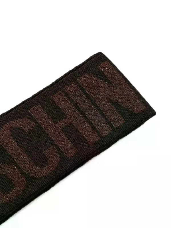 Moschino Intarsia Knitted Headband