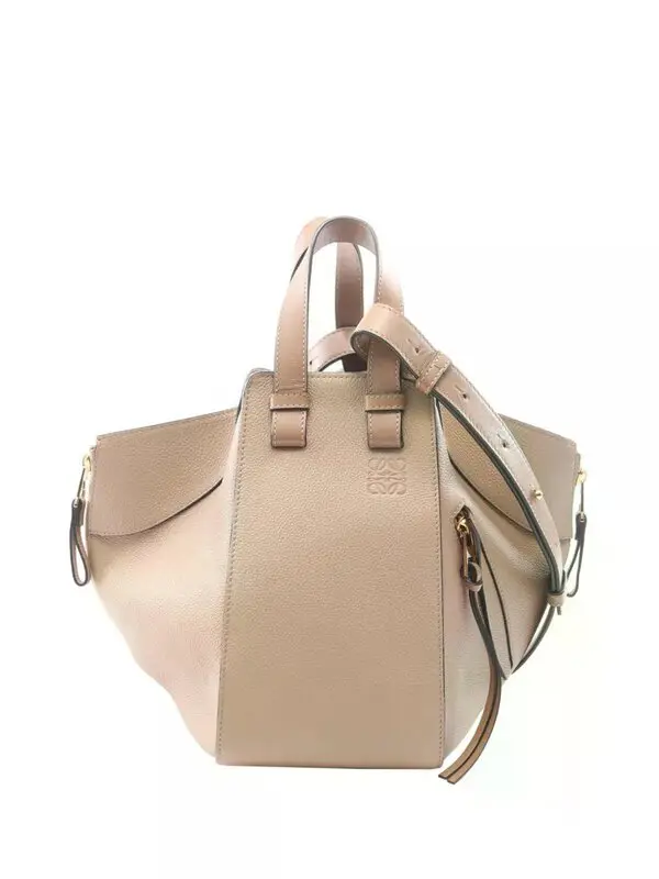 Loewe 2015-2026 Small Grained Calfskin Drawstring Hammock Bag Satchel