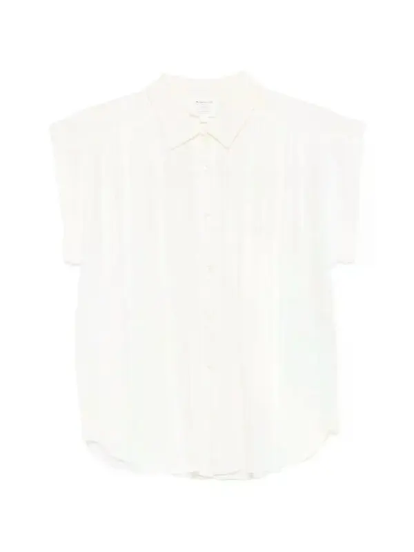 MAISON123 Derry Embroidered Sleeveless Shirt - Neutrals