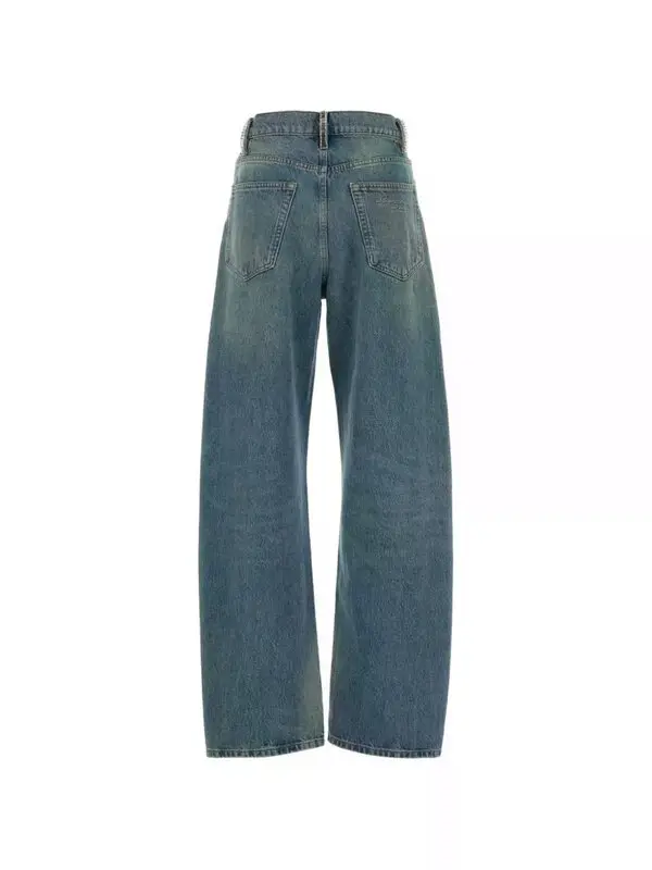 Alexander Wang Crystal-embellished Float Jeans