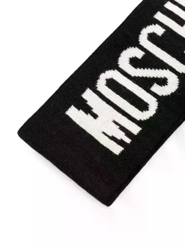 Moschino Logo Intarsia Knitted Headband