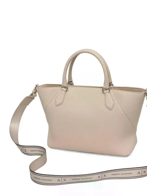 Armani Exchange Logo Plaque Tote Bag