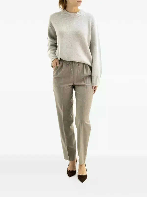 LISA YANG Ribbed-knit Crew-neck Sweater