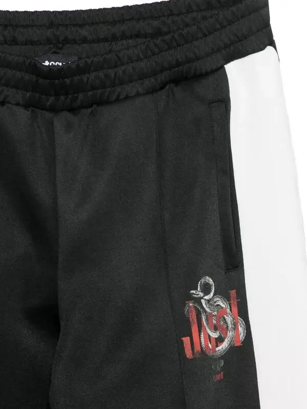 Just Cavalli Logo-print Side-stripe Track Pants