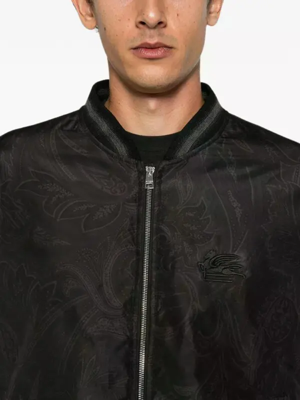 Etro Paisley-print Panelled Bomber Jacket