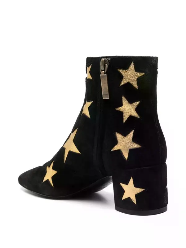 Saint Laurent Star Patch Ankle Boots