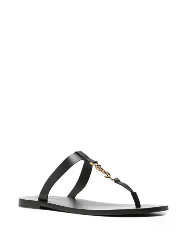 Saint Laurent Cassandre Flat Sandals