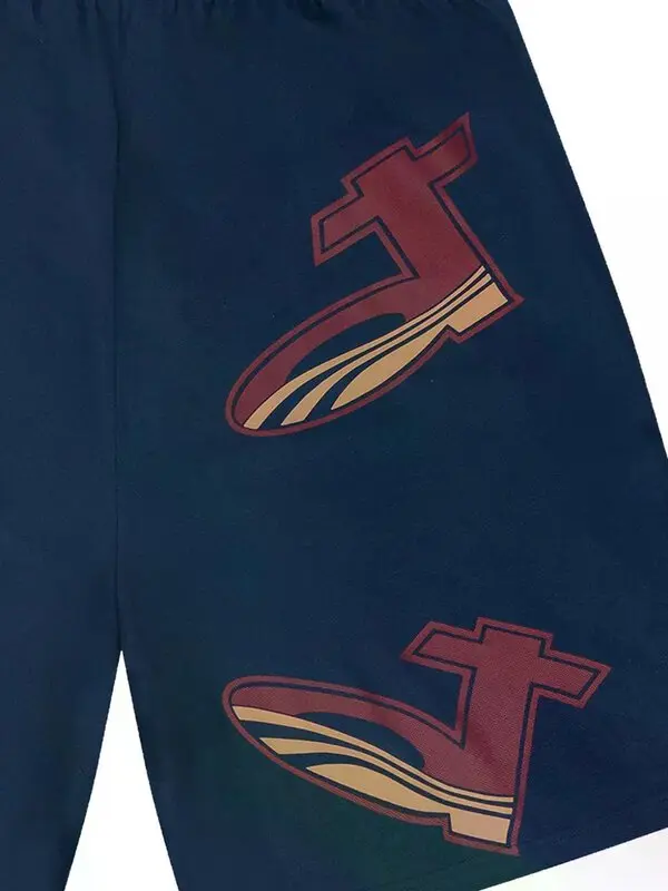 DENIM TEARS Logo-print Mesh Shorts