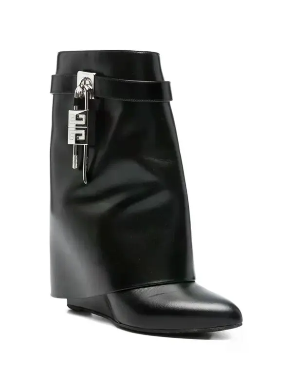 Givenchy Shark Lock Ankle Boots - Black