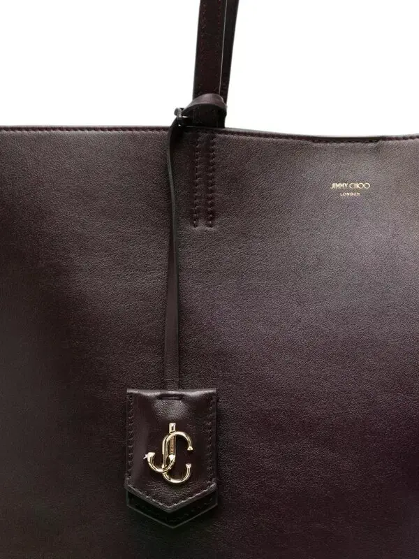 JIMMY CHOO Nine2five Leather Tote Bag