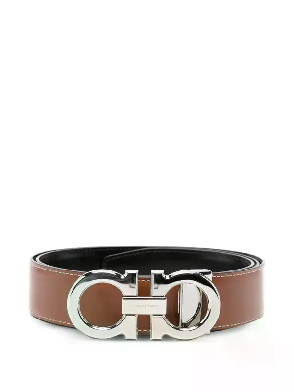 FERRAGAMO Gancini Leather Buckle Belt